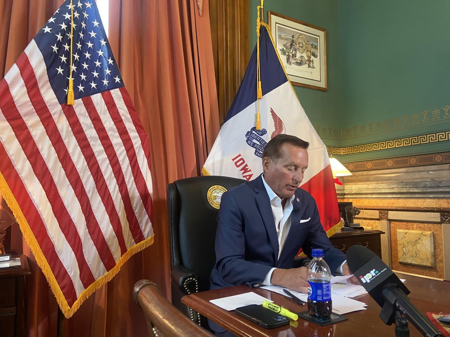 Iowa officials sue feds over voter citizenship data