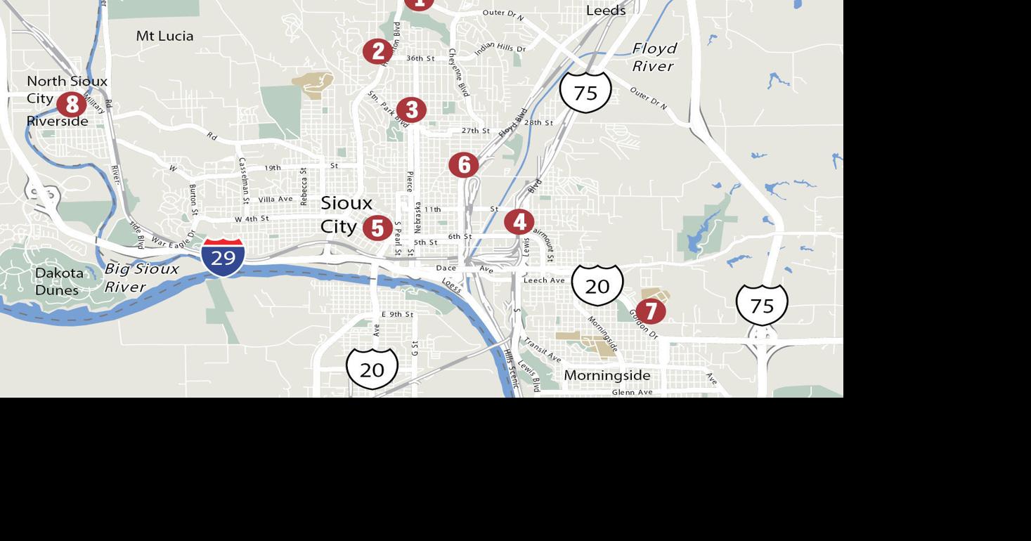 Map: Siouxland Road Construction
