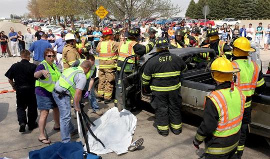 Photos: Mock prom crash