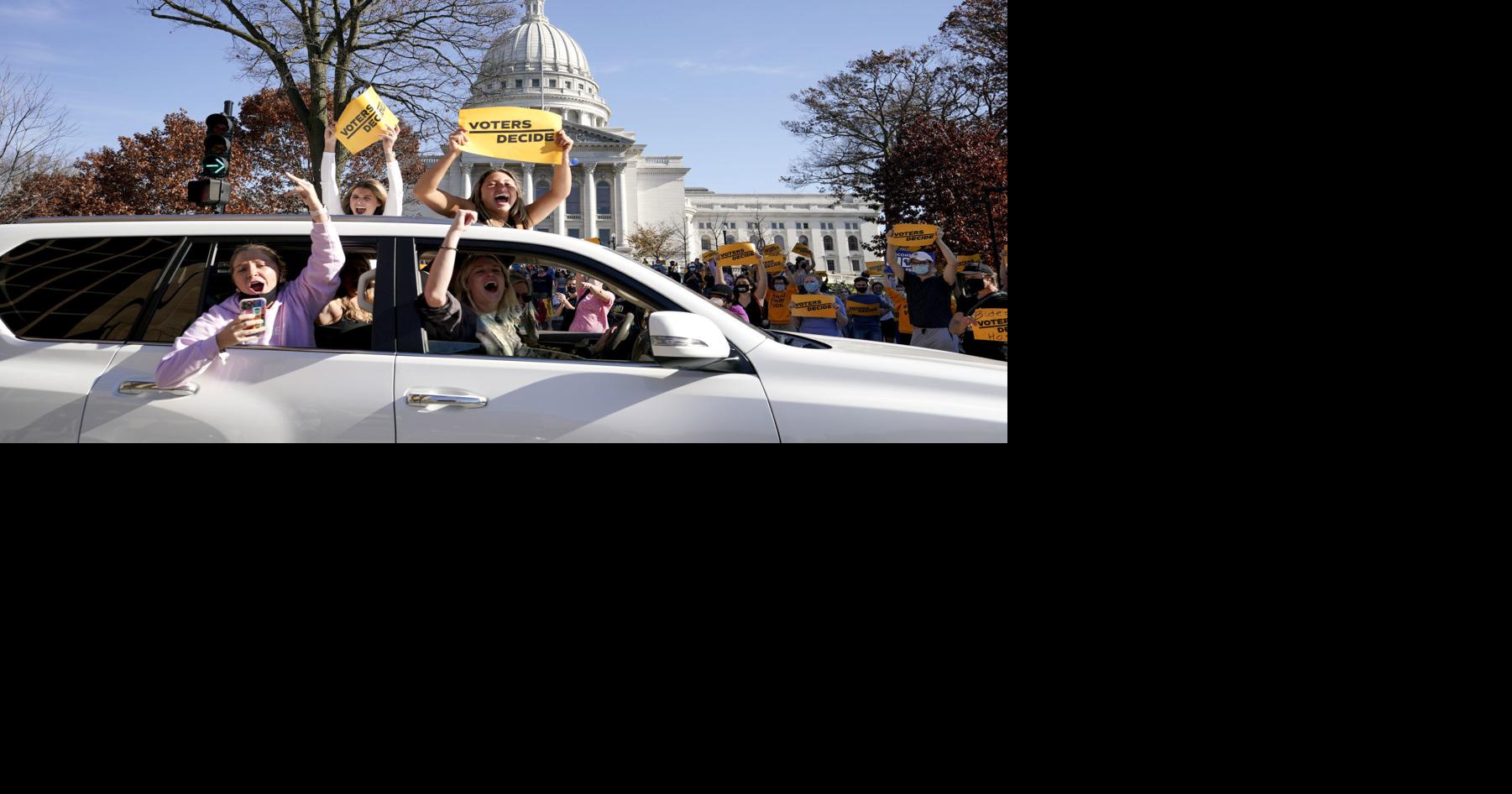 Photos: Madison cut loose after Joe Biden elected president in November