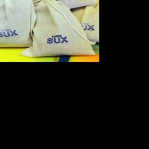 Miniature sandbags make keepsakes