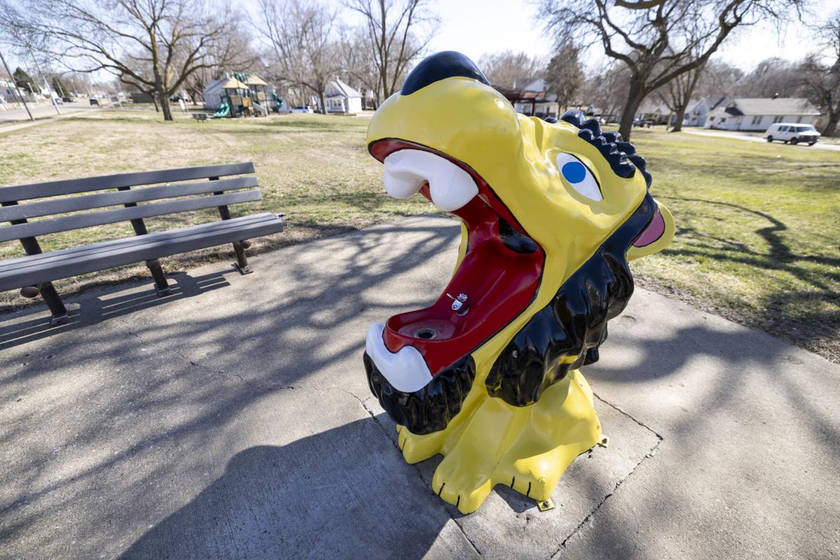 Morningside Cecelia Park lion fountain back to former glory