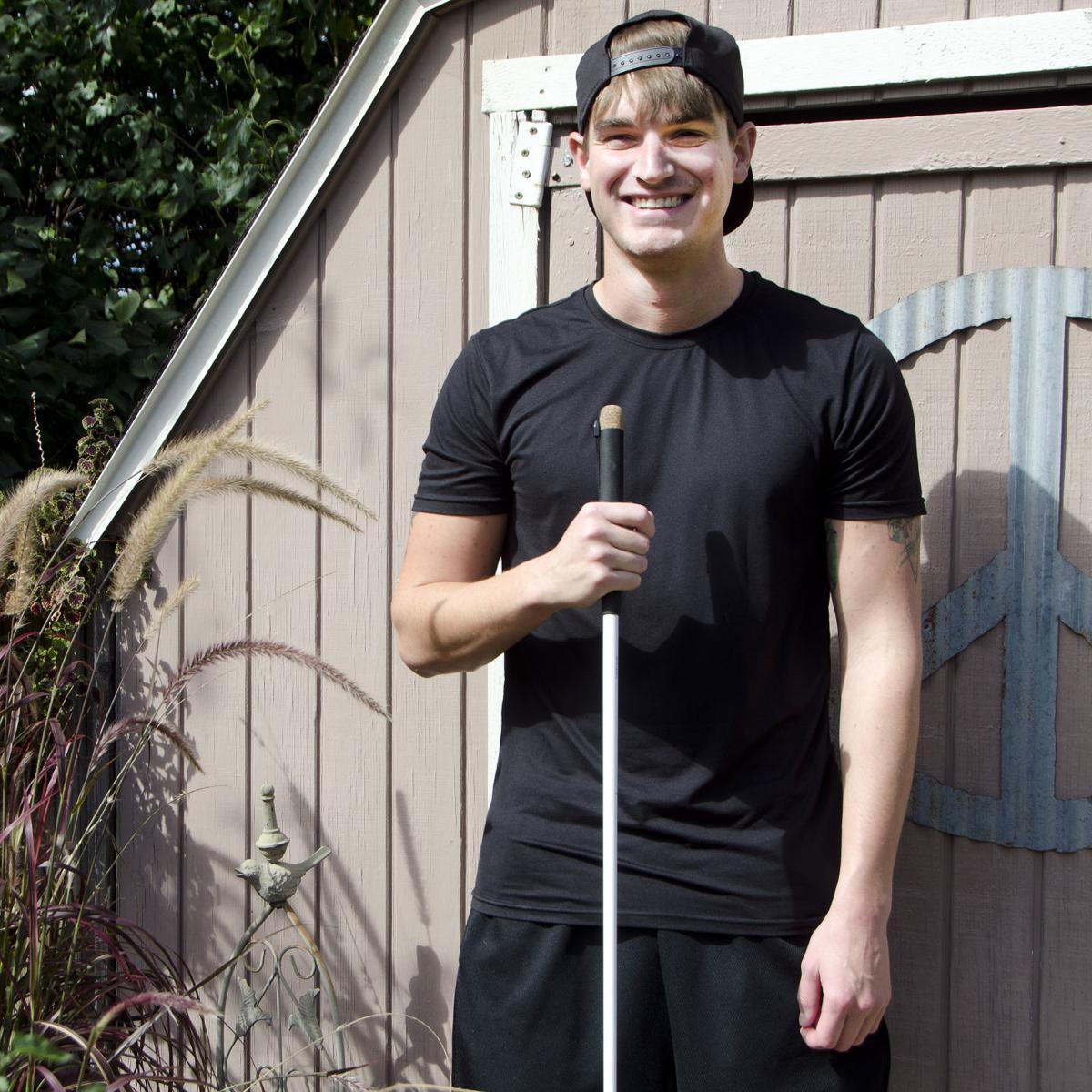 Blind rapper TJ Fredericksen finds a new life in music