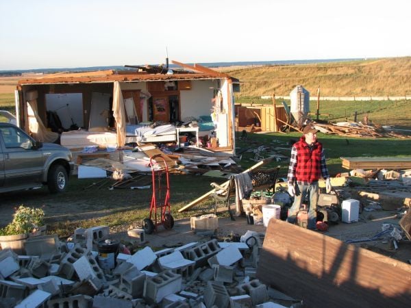 Video: Bronson, Iowa, family survives tornado, now picks up the pieces