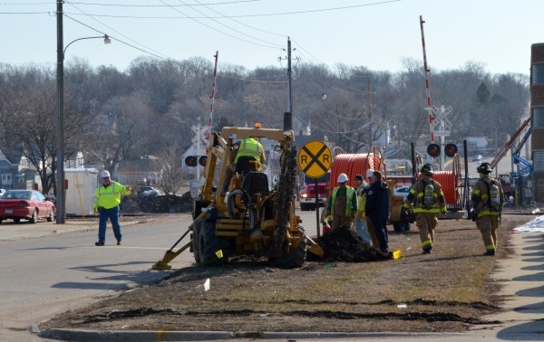 Update: Streets reopened after gas line break