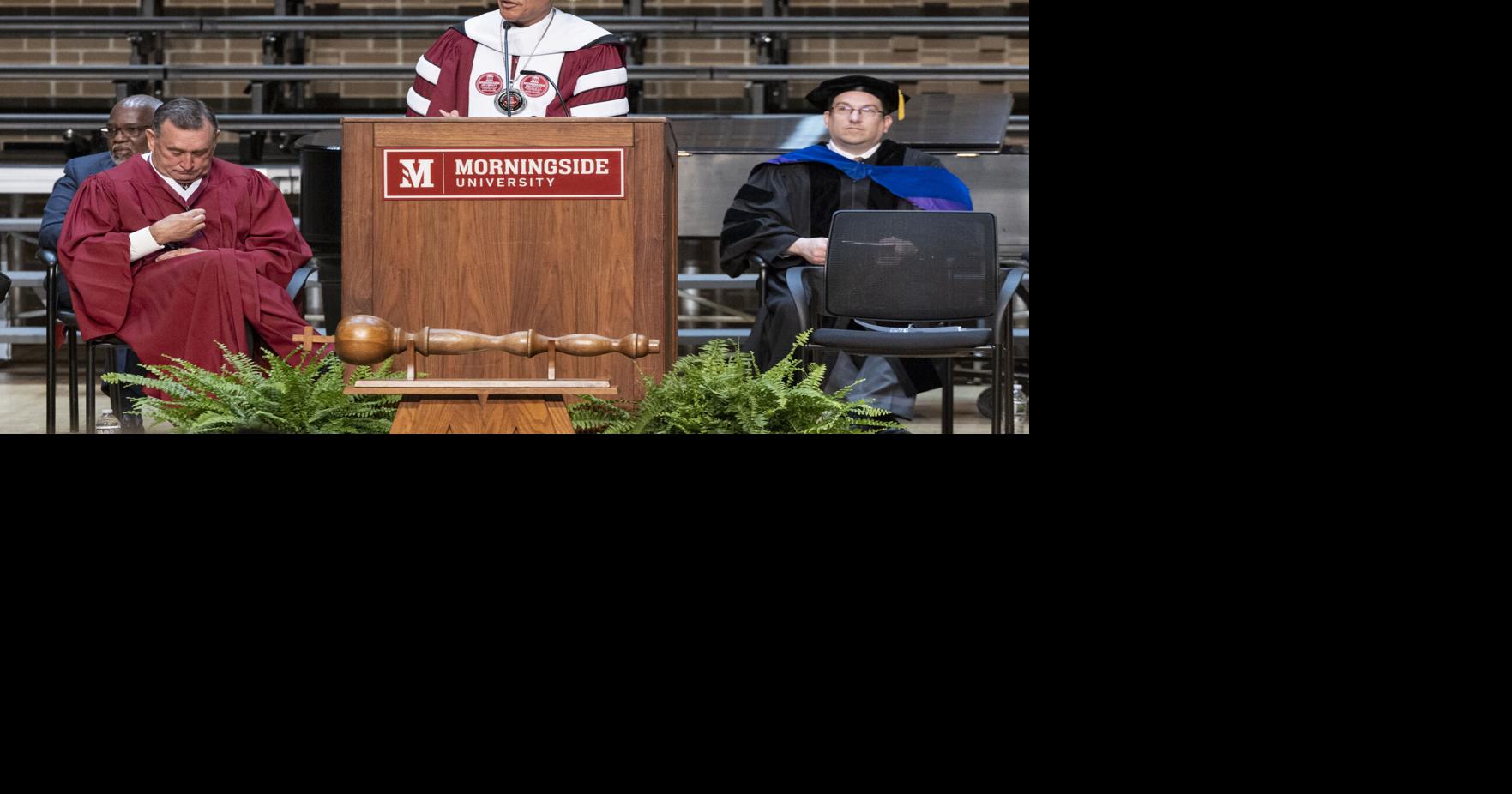 Albert Mosley inaugurated as president of Morningside University Thursday