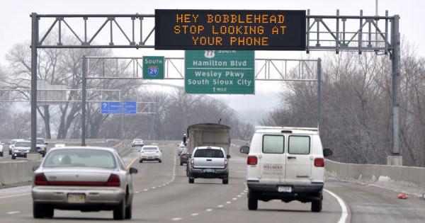 Snarky IDOT signs aim to promote safe driving