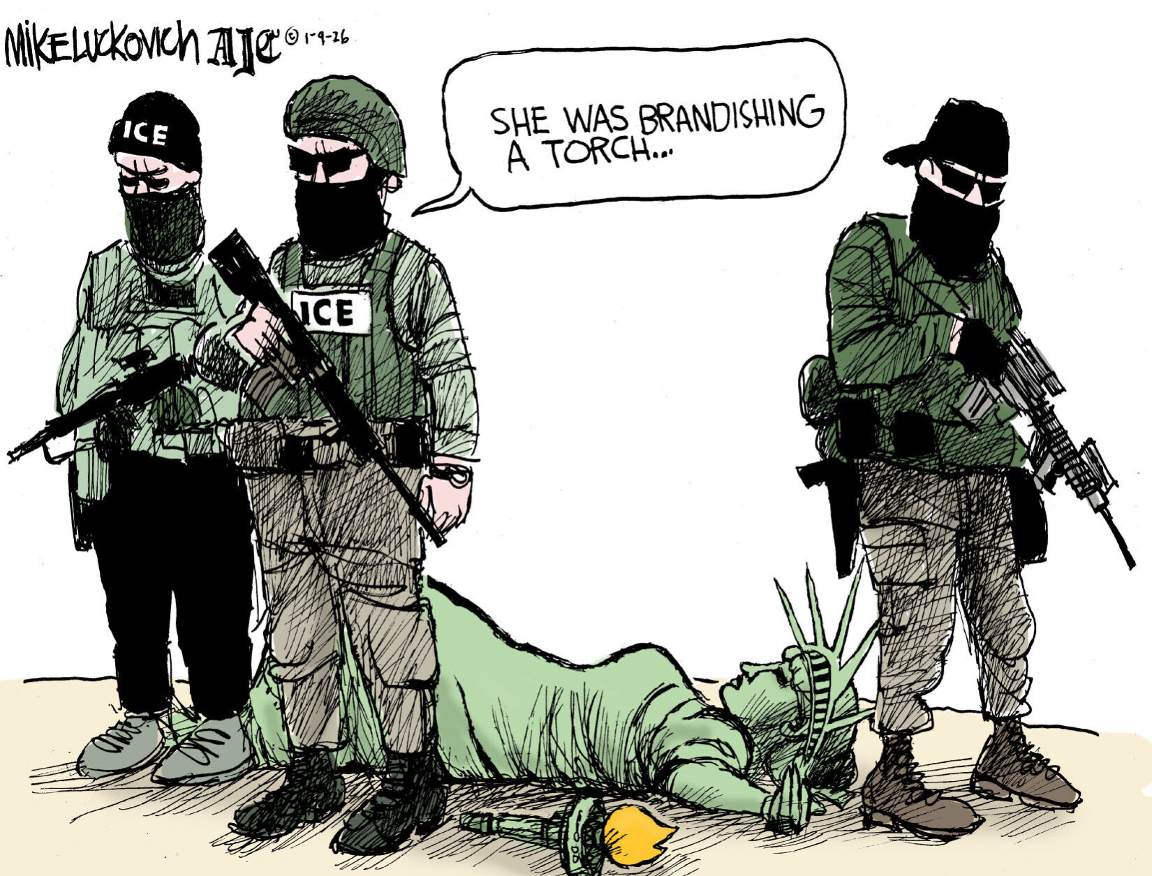 14 political cartoons argue over ICE's actions