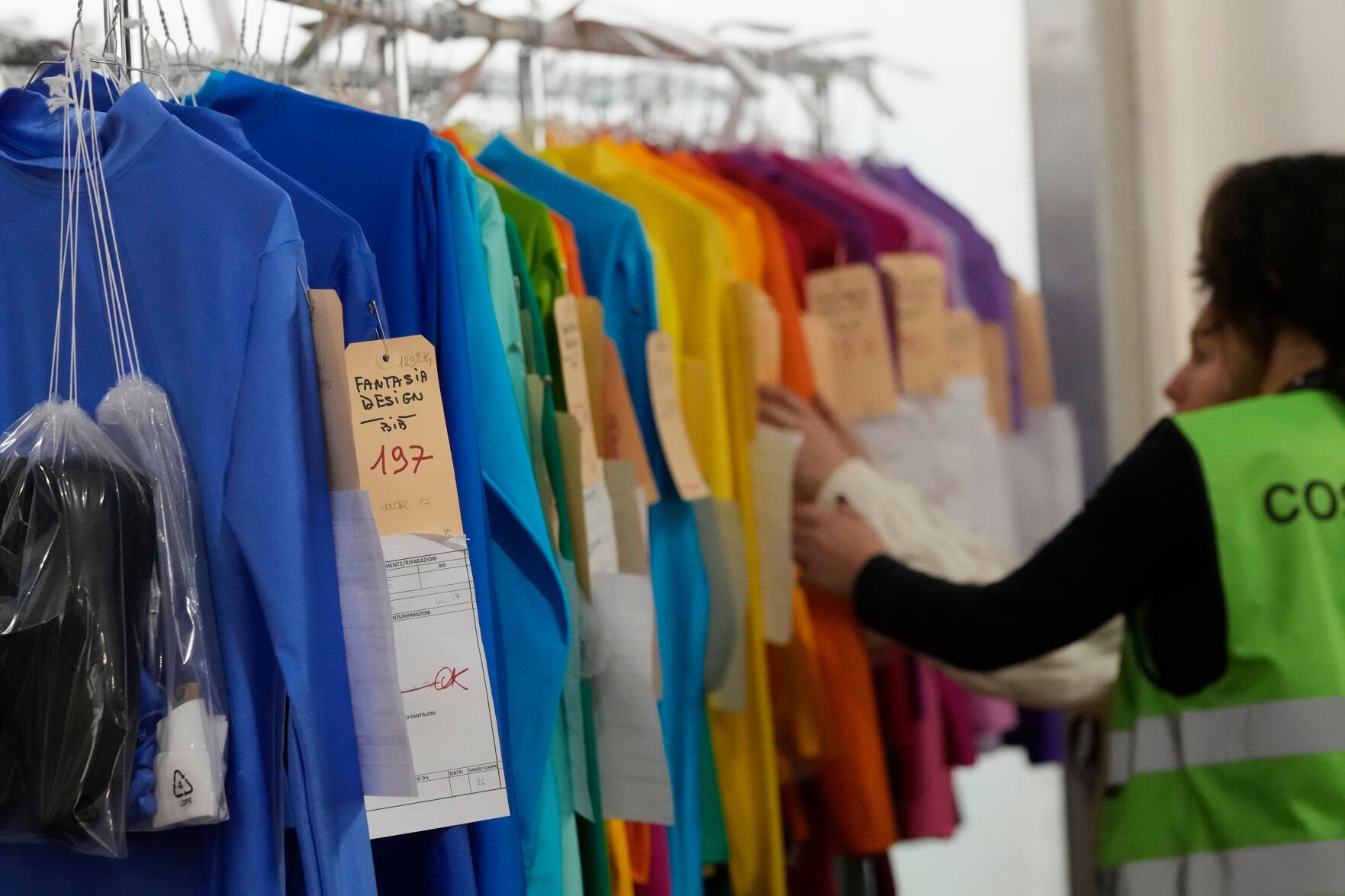 Volunteers rehearse for Milan Cortina Olympic opening