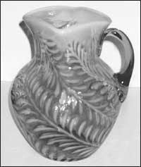 Pitcher perfect example of 'Fern' glass