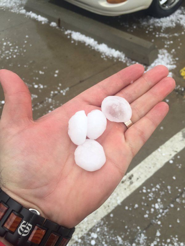 Severe storms drop hail, topple power poles in Siouxland Sunday ...