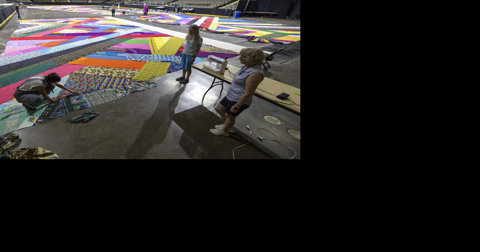 Photos & video: Razzle Dazzle" art project nears completion