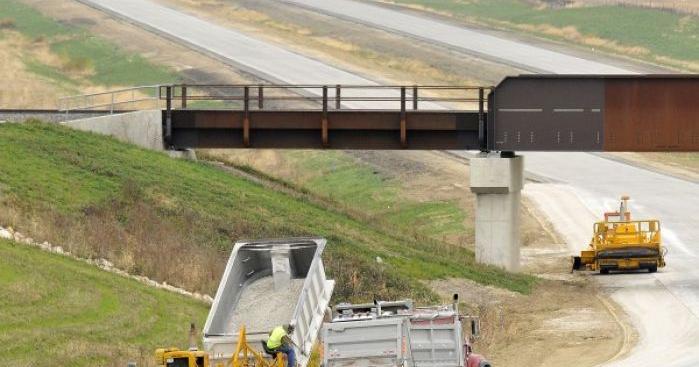 U.S. Highway 20 paving completed from Early to Rockwell City, Iowa