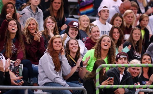 Morningside students cheer with beer