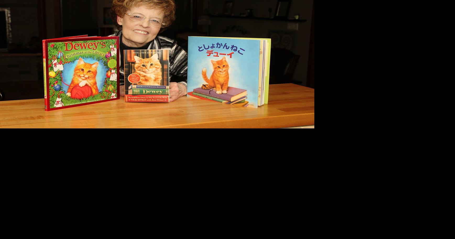 dewey the library cat coloring page