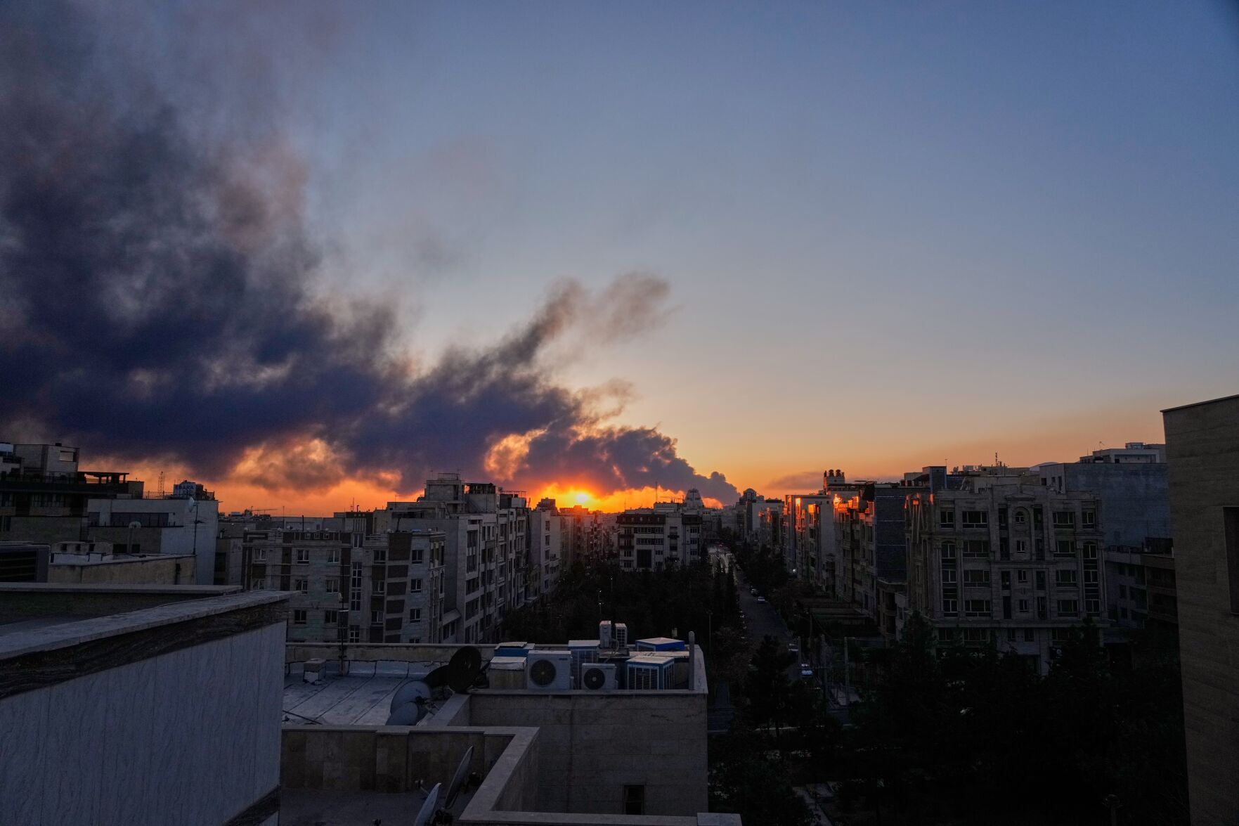 Photos show US-Israeli strikes and Iran's response