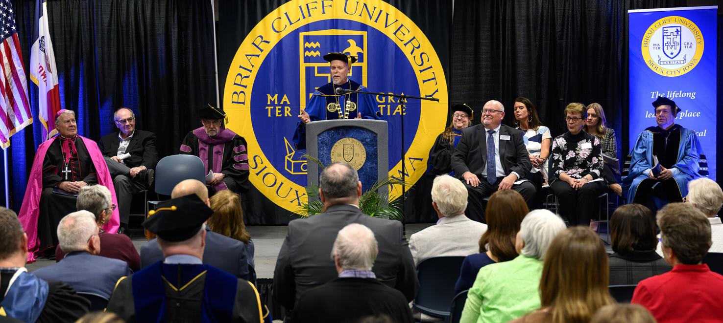 Matthew Draud inaugurated as president of Briar Cliff