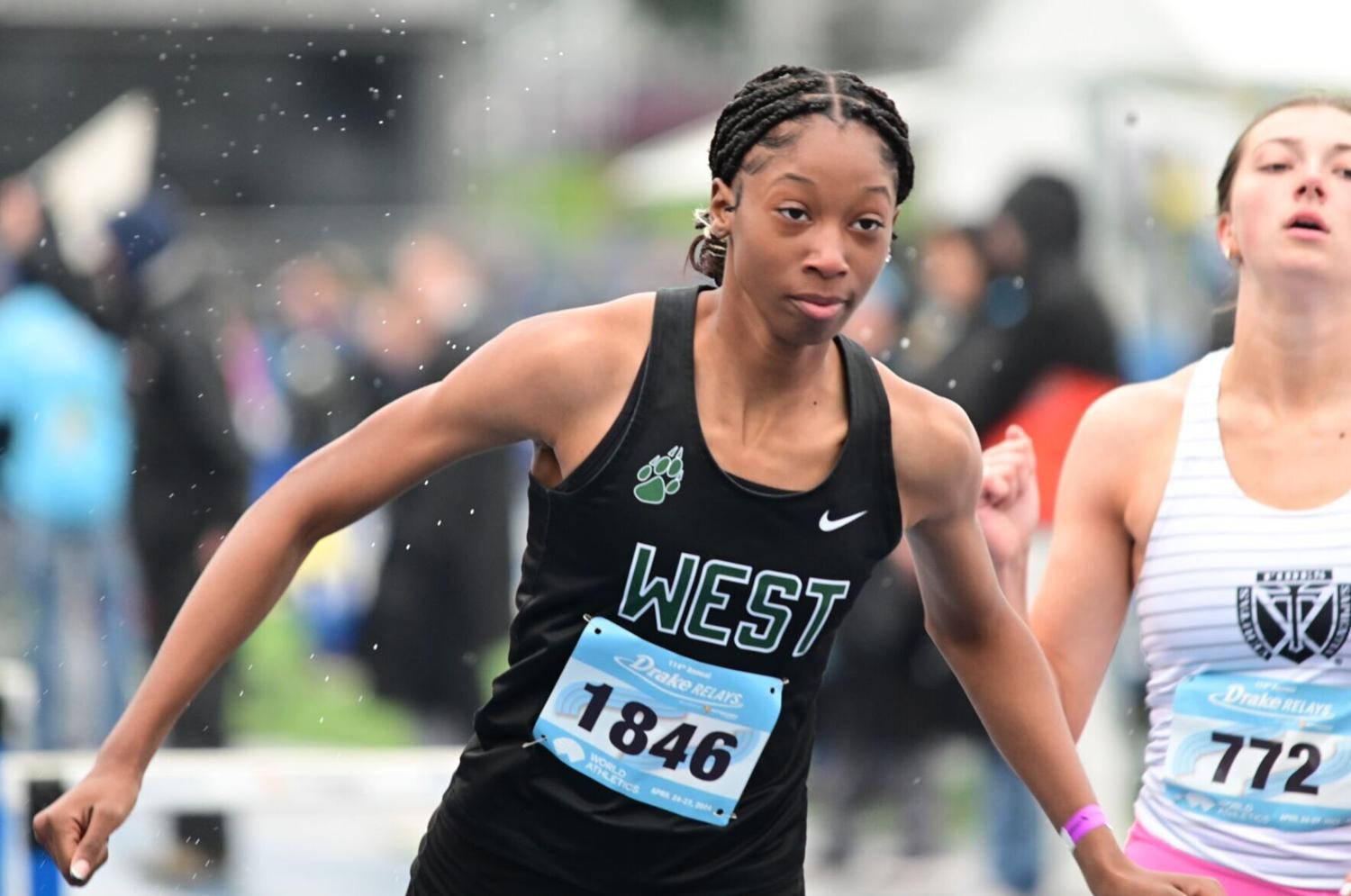 Harris does big things on track, small things for West