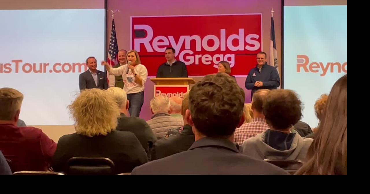 Iowa Agriculture Secretary Mike Naig speaks during a campaign event for ...