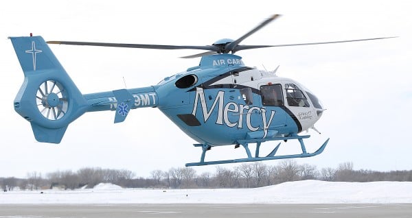 Mercy Medical Center unveils new medical helicopter