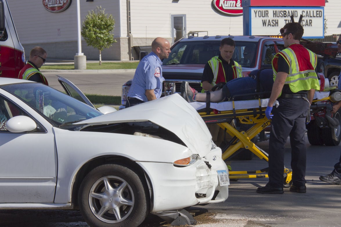 Two injured in two vehicle collision