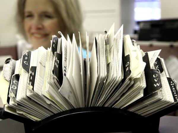 Rolodexes lose numbers game