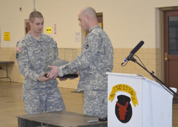 Alton soldier reunited with helmet that saved his life