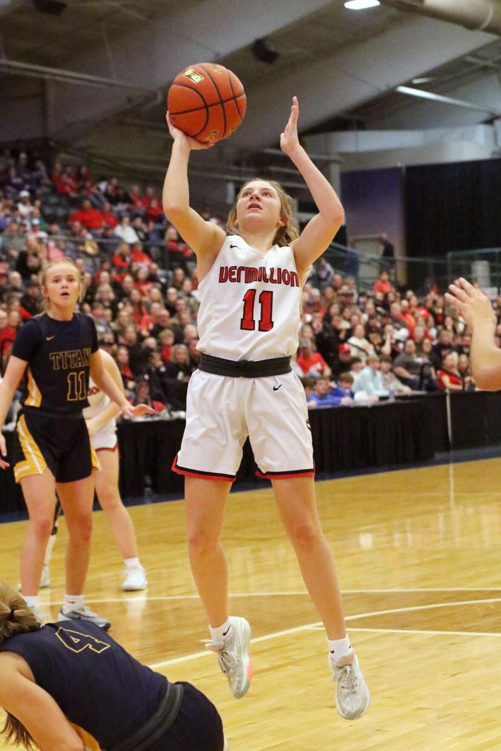 Vermillion girls' basketball wins state title over Tea