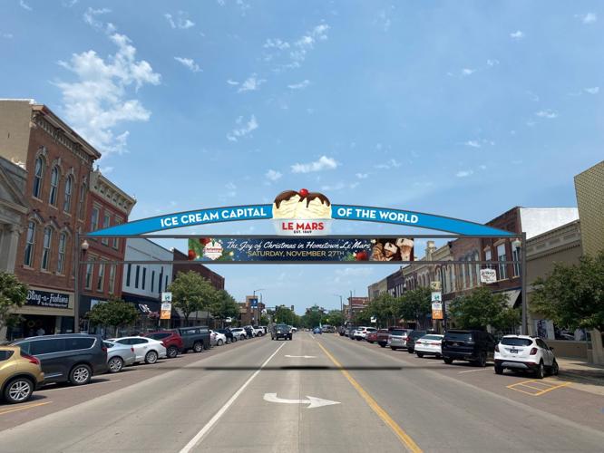 Le Mars, Iowa, adds large lighted welcome sign
