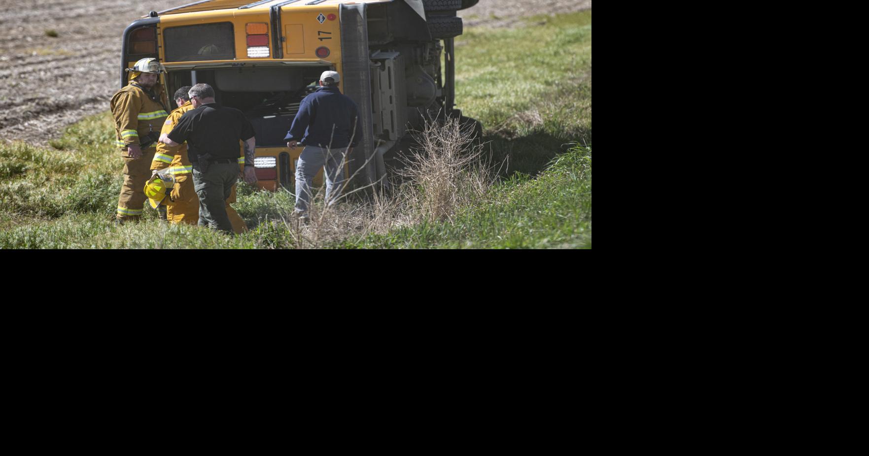 One injured in Tuesday bus rollover
