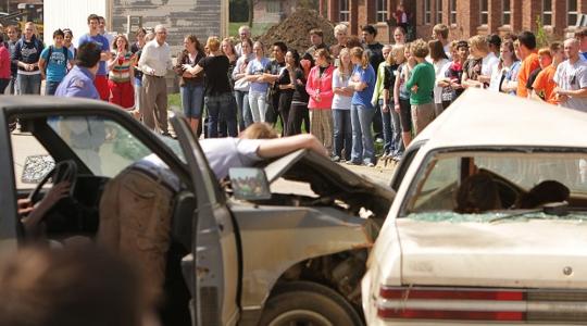 Photos: Mock prom crash