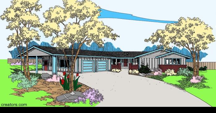 Wood home plan is full of extras