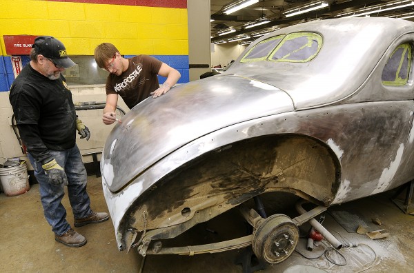 Students learn troubleshooting vehicle repairs, restorations