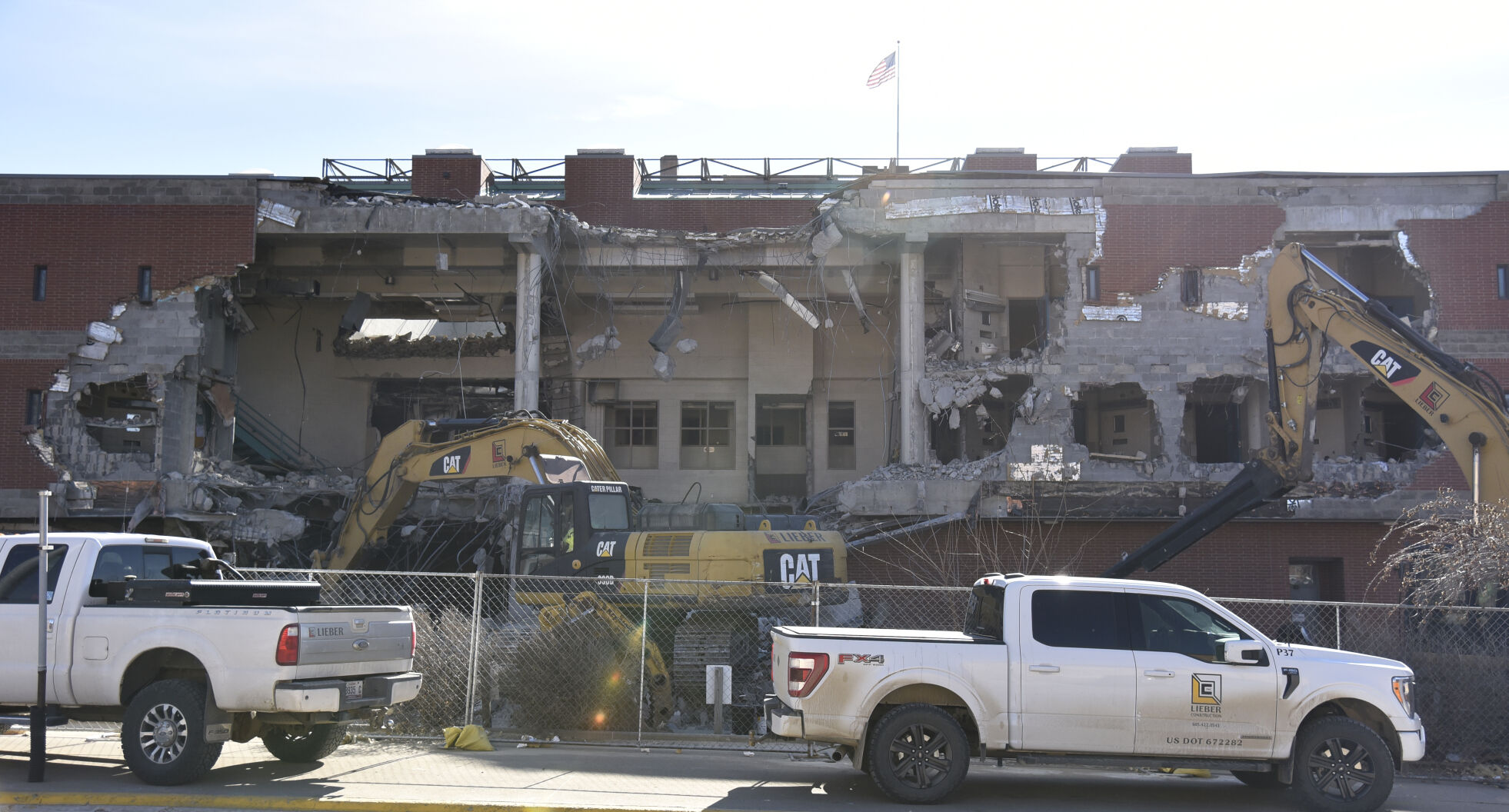 PHOTOS: Woodbury County jail demolition begins Tuesday