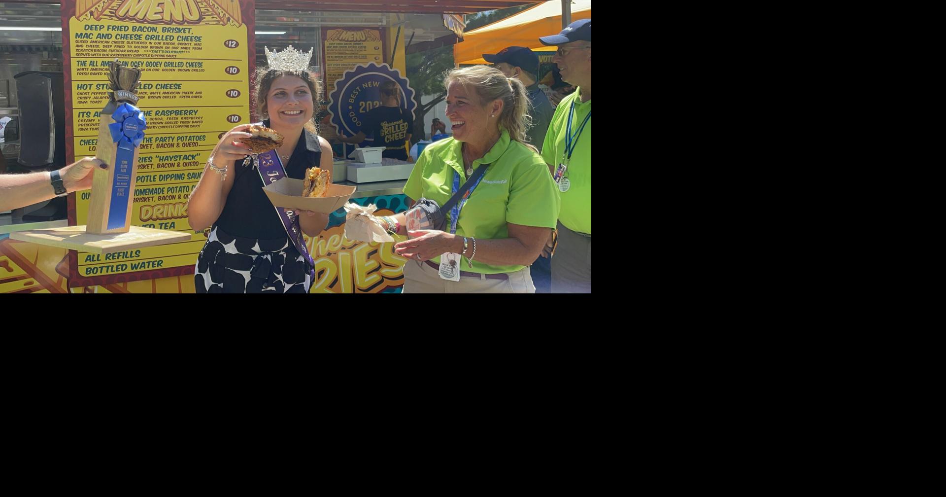 Deep-fried grilled cheese wins top new food award at Iowa State Fair
