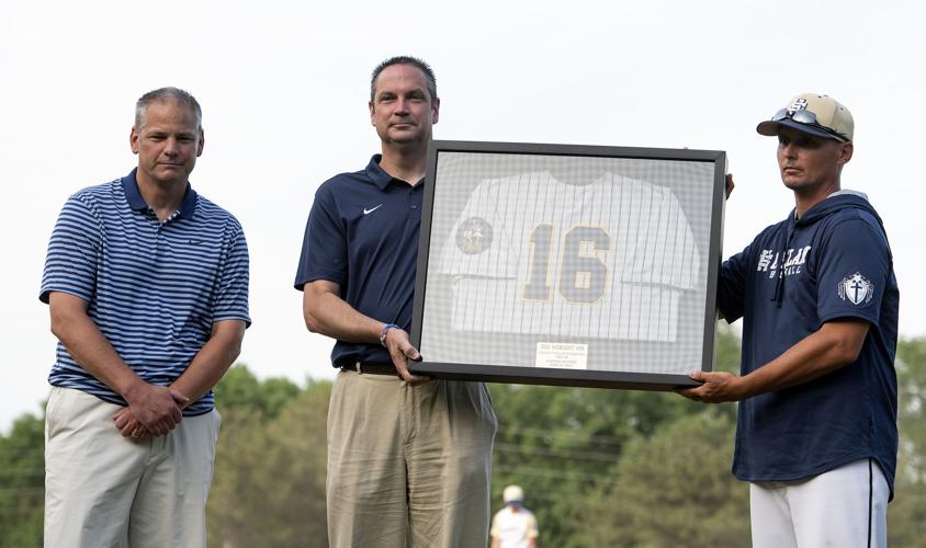Bishop Heelan baseball celebrates Don Wengert's No. 16 being retired