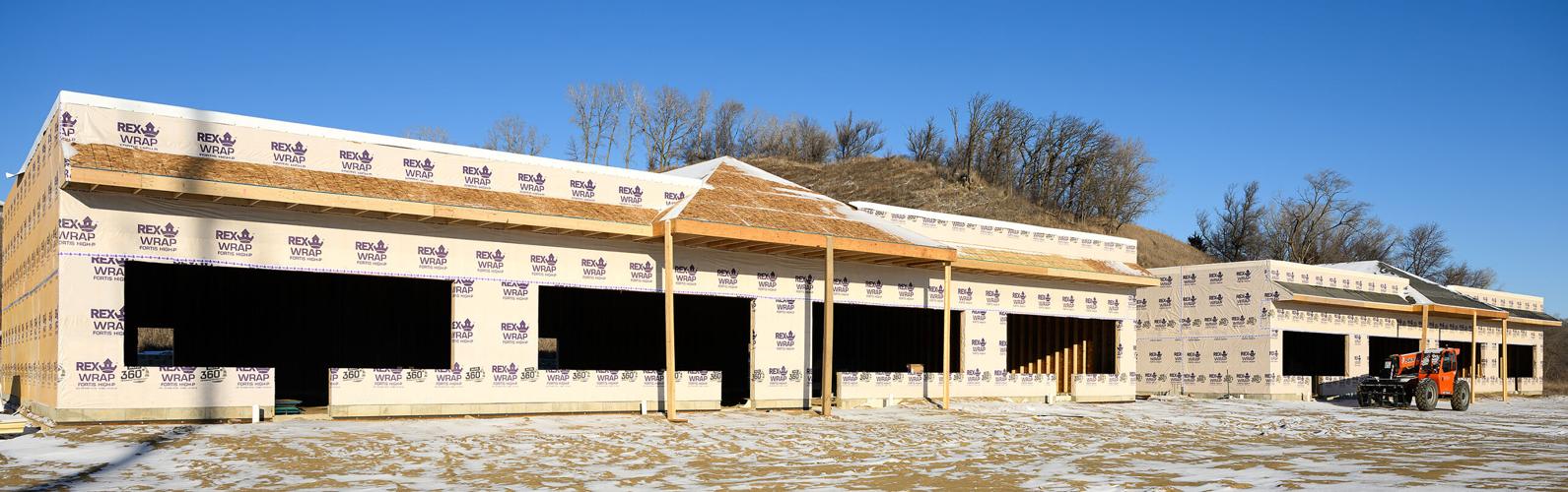 New strip mall under construction on Floyd Boulevard