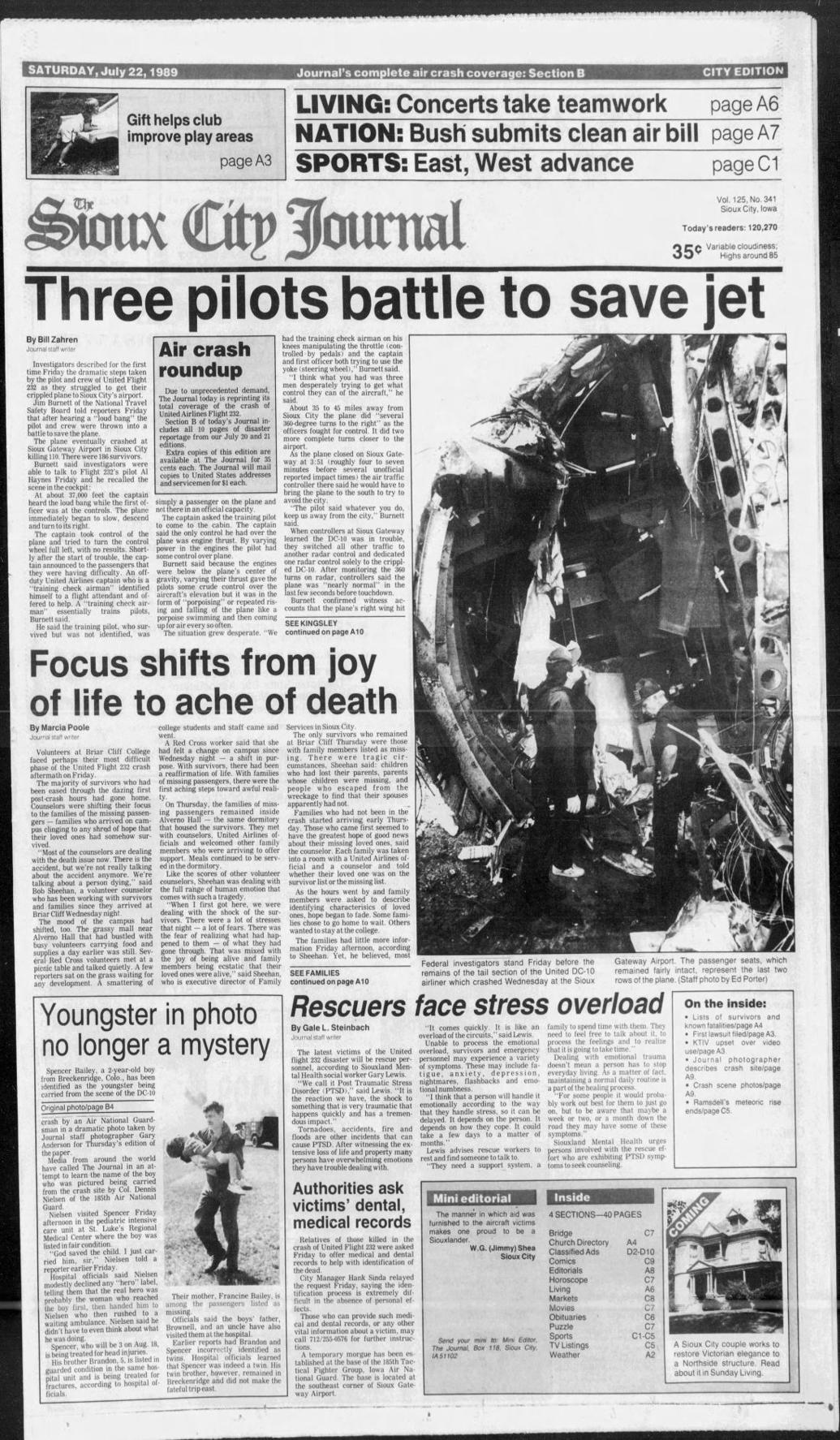 Three decades after Flight 232, Spencer Bailey -- the boy in the ...