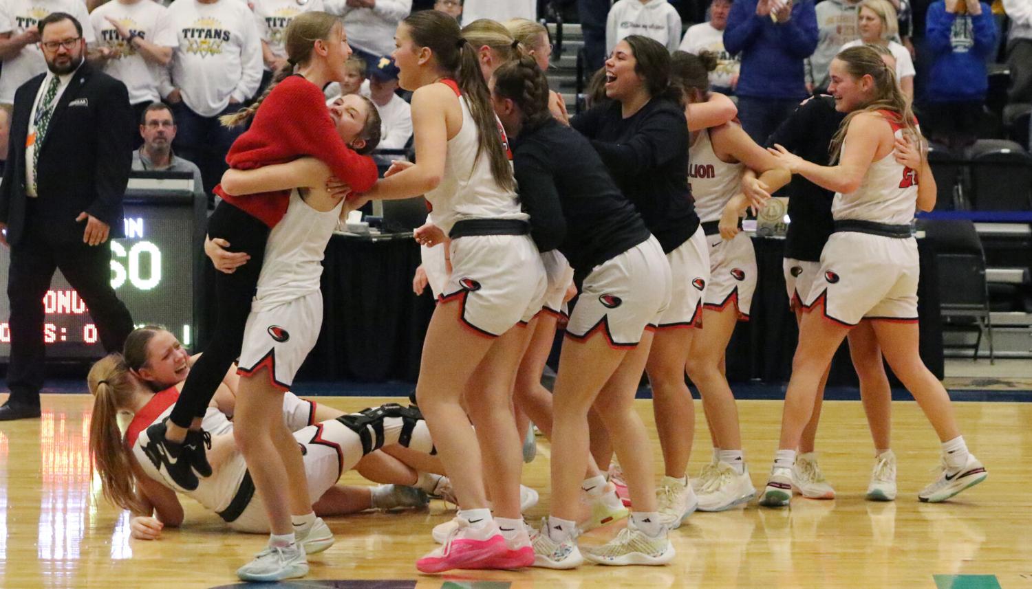 Vermillion girls' basketball wins state title over Tea