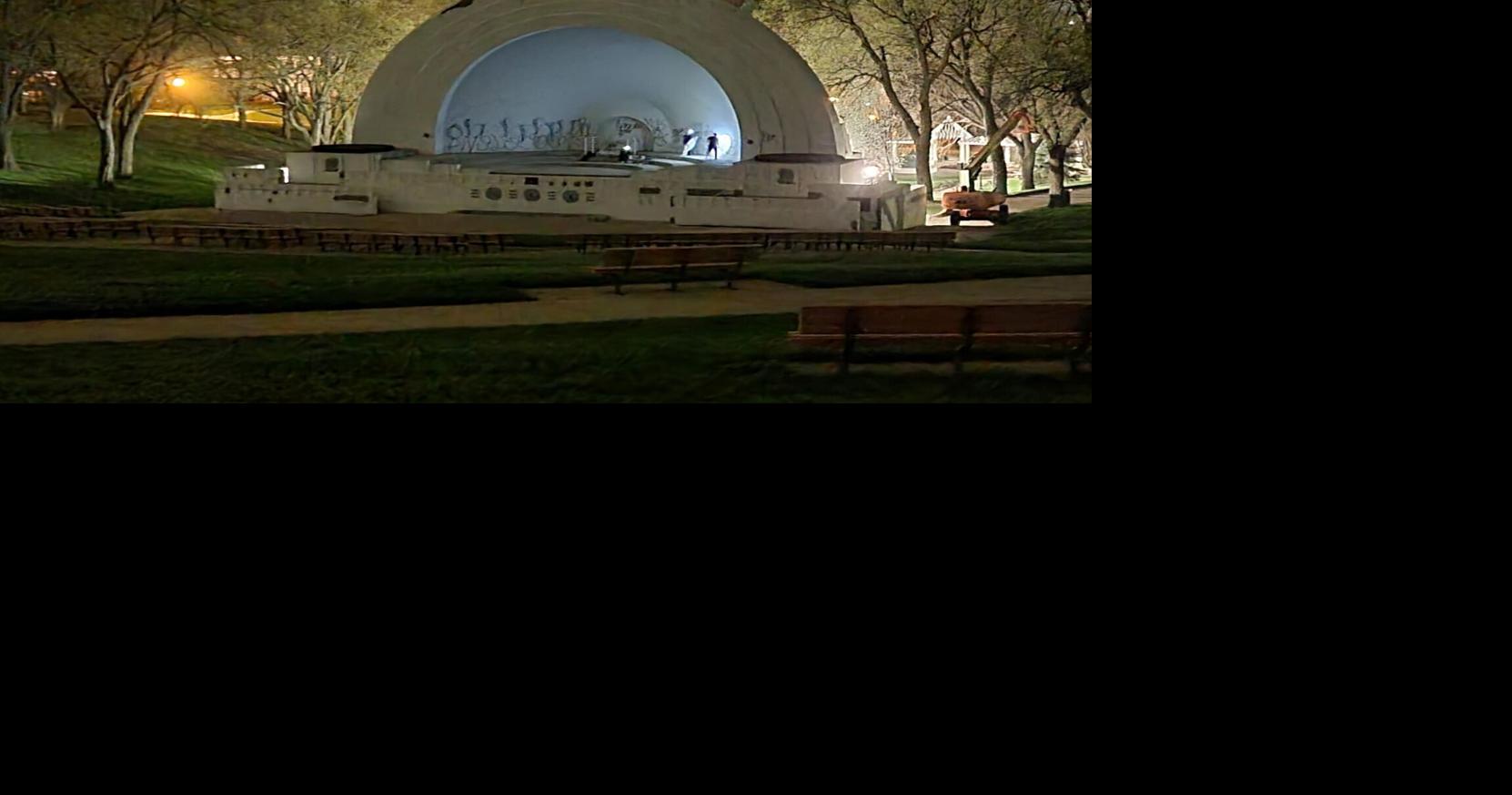 Grandview Park Bandshell hit twice with graffiti