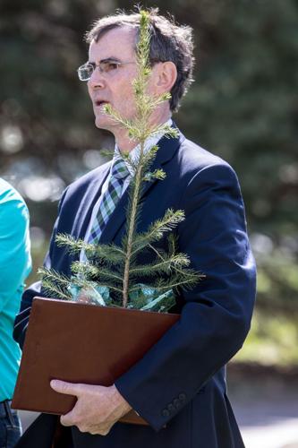 Unity students plant a tree for Arbor Day