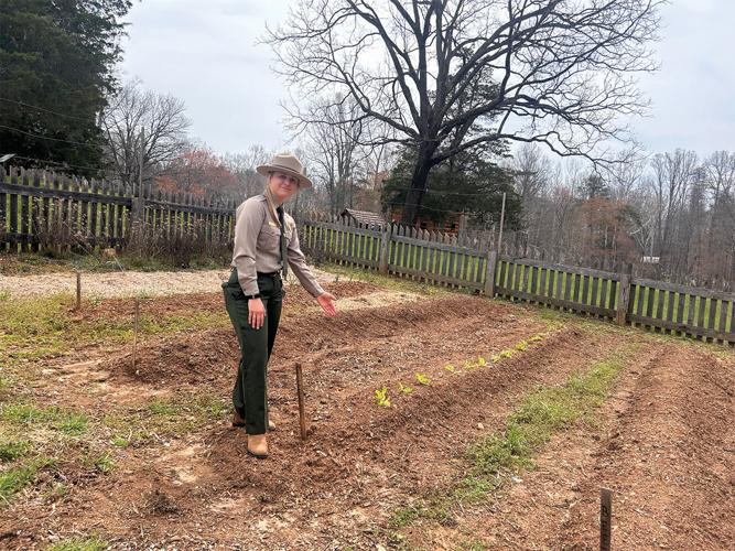 Working gardens at Booker T. Washington National Monument provide a ...