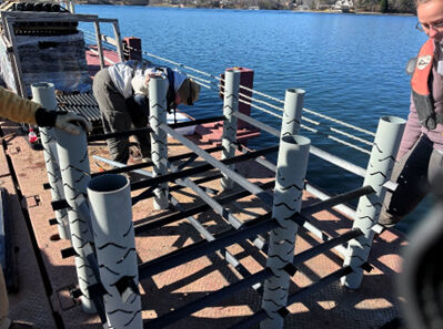 Fish habitat structures at Smith Mountain Lake help improve fish ...
