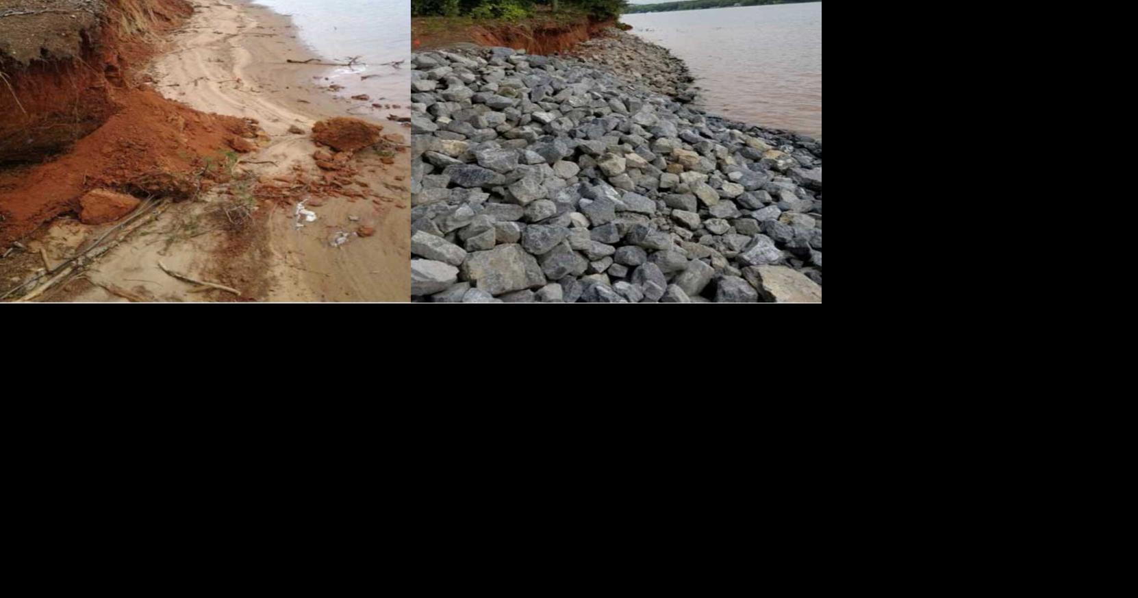 Park shoreline stabilization project nearing completion | Local News | smithmountaineagle.com