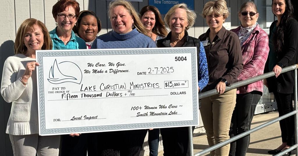 100+ Women Who Care SML presents $15,000 check to Lake Christian ...