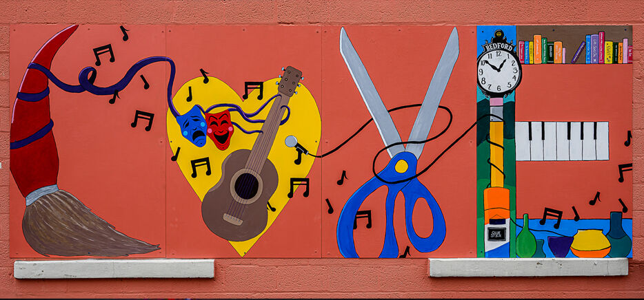 New LOVE sign debuts at Bedford Library | Local News ...