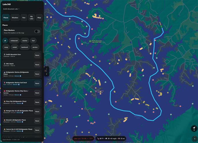 New app provides free on-the-water navigation for Smith Mountain Lake ...