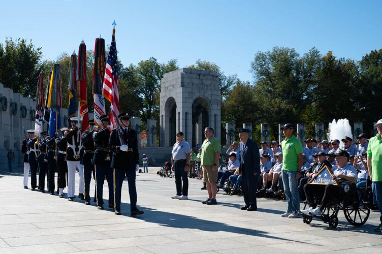 Joint Service Color Guard presents colors to wartime veterans ...
