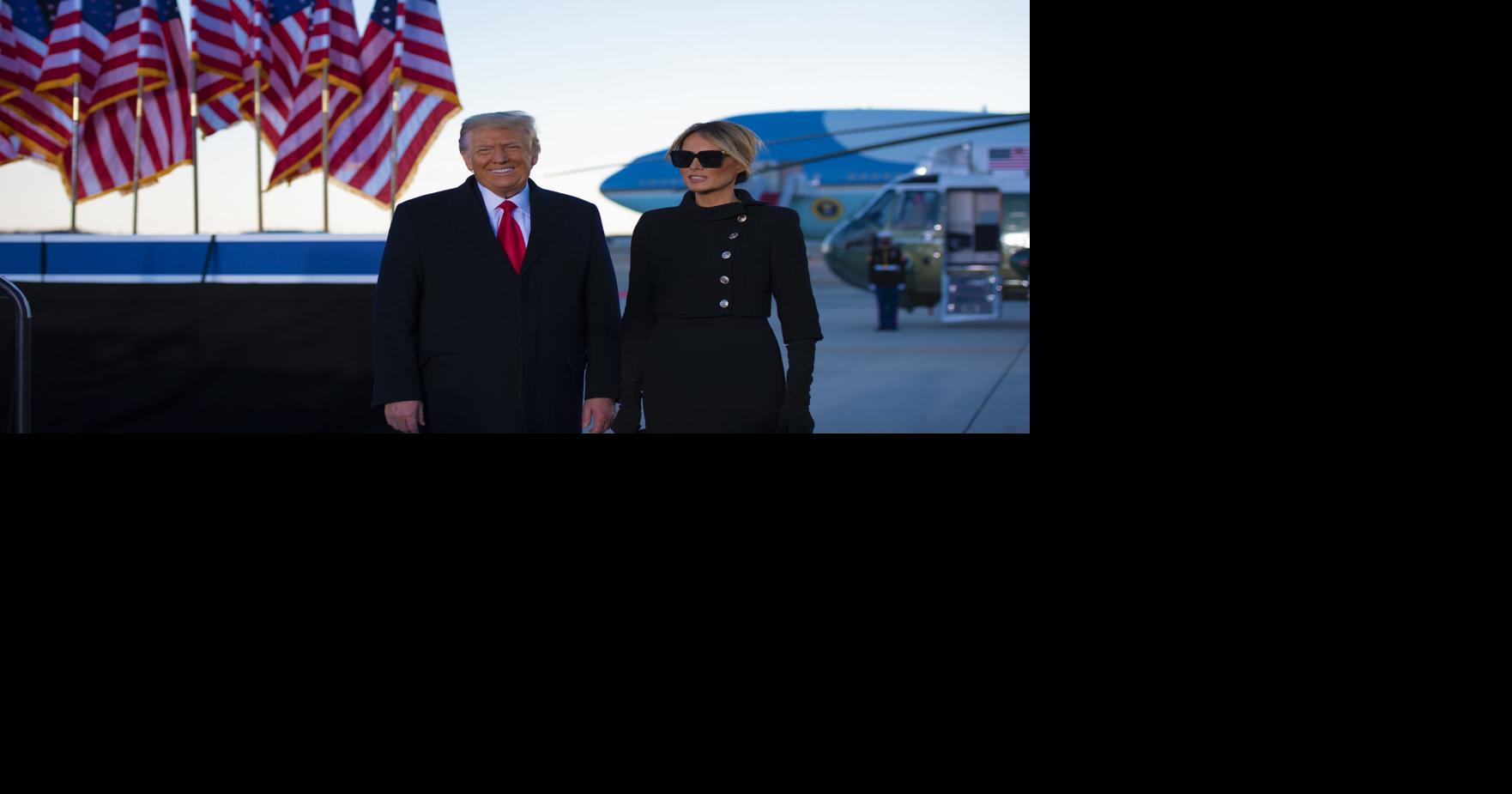 Donald and Melania Trump wave goodbye at Joint Base Andrews | Military ...