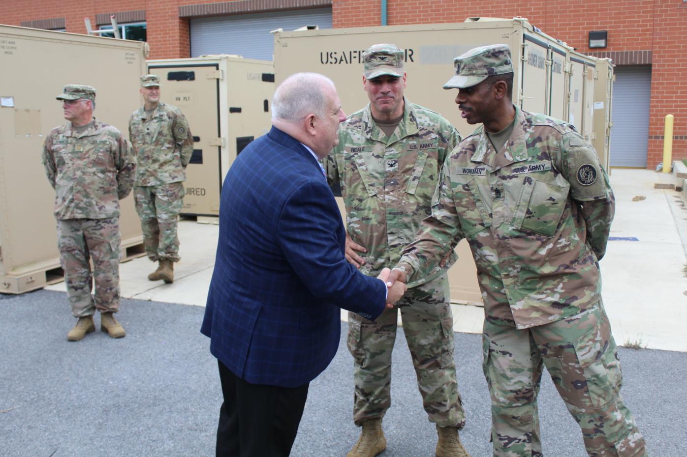 Gov. Hogan visits U.S. Army Maryland National Guard's readiness center ...